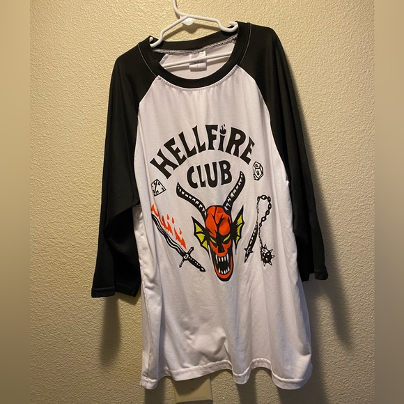 Netflix | Shirts | Hellfire Shirt From Stranger Things | Poshmark